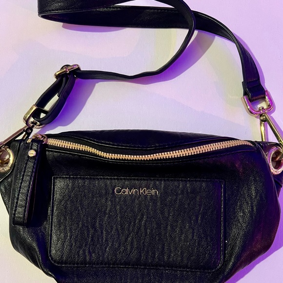 Calvin Klein | Bags | Calvin Klein Black Leather Belt Bag | Poshmark